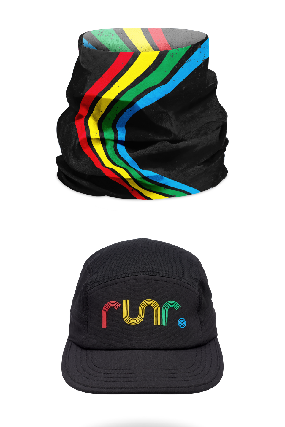 Runr 80's Technical Running Hat & 80's Snood Bundle